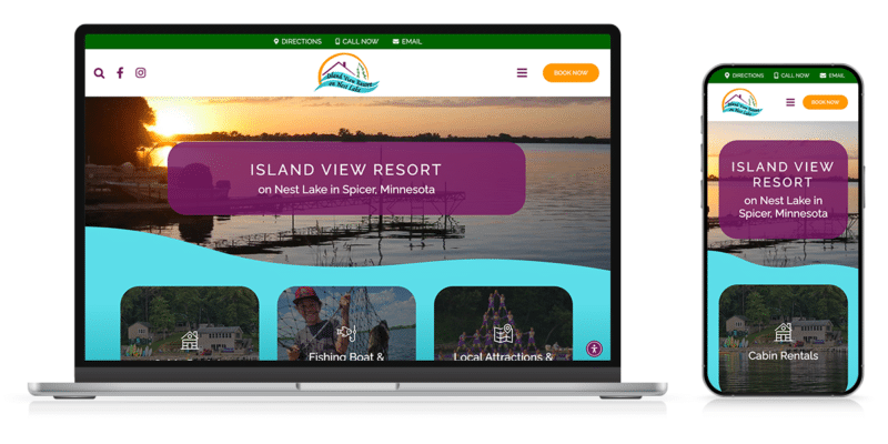Resort Website Launch: Island View Resort